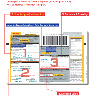 DHL Shipment Waybill | Forms - Docs - 2023
